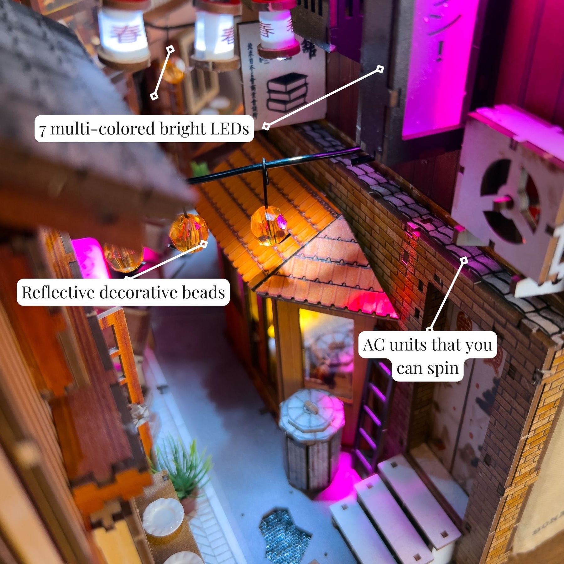 Tokyo Alley Book Nook Kit - Build your own Bookshelf Inserts ...